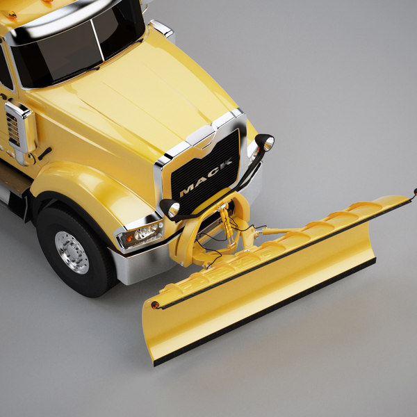 snow plow truck 3d model