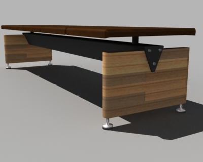 mobius bench 3d model