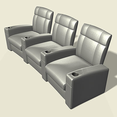 home theater 3d model