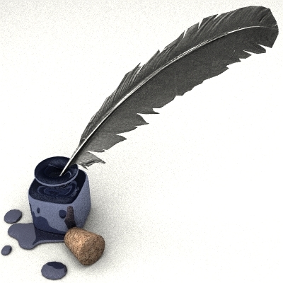 3d ink feather