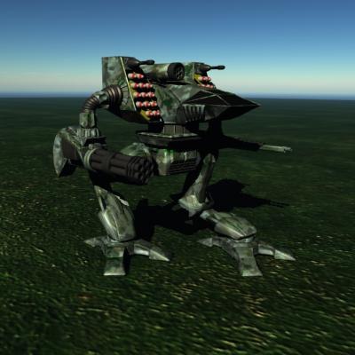 free mechwarrior werewolf mech 3d model