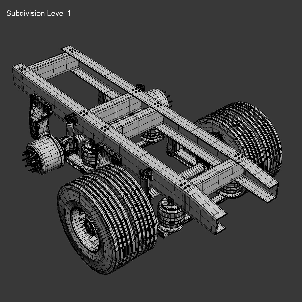 classic suspension 3d model