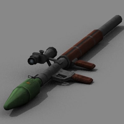 gun rpg 3d model
