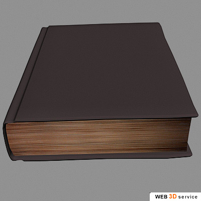 closed book 3d model