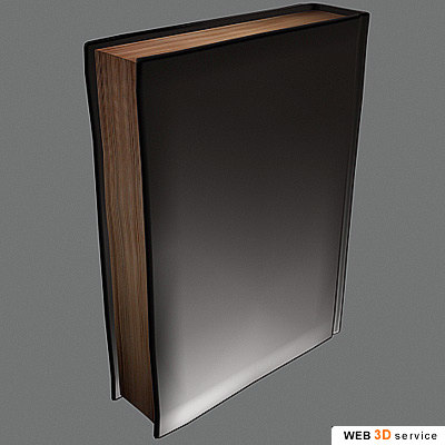 closed book 3d model