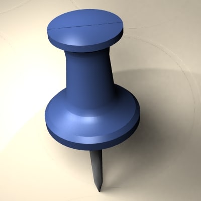 3d push pin