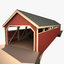 3d covered bridge model
