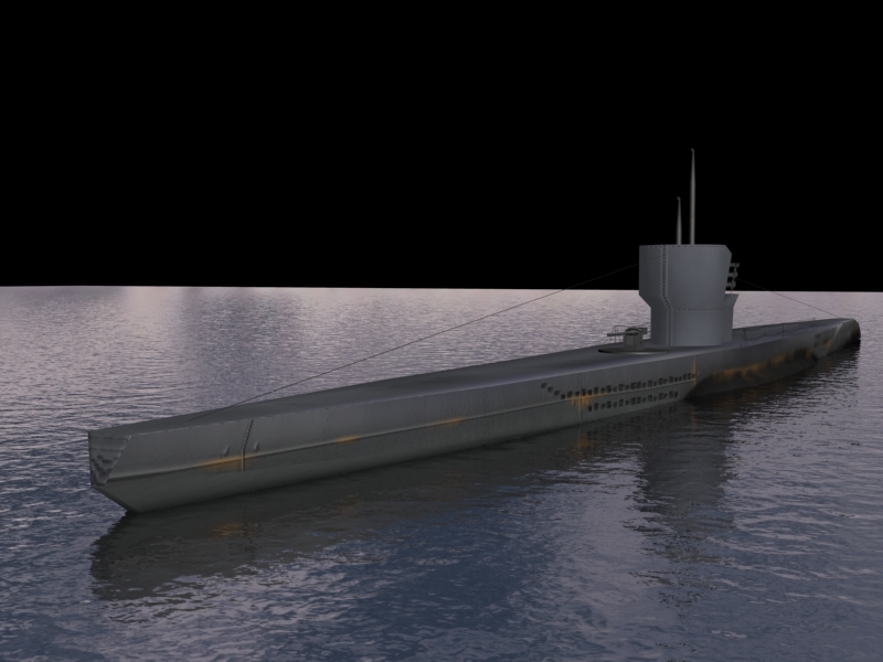 u-boat 3d model
