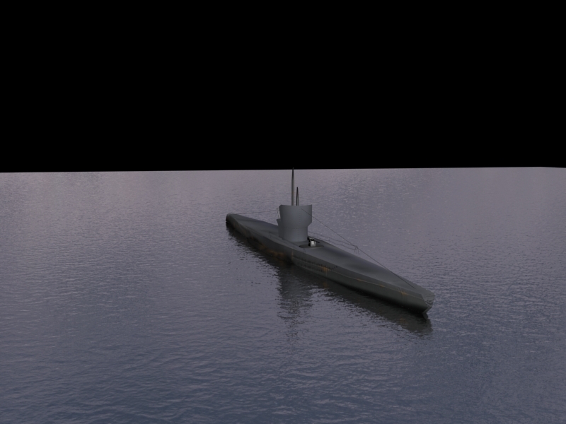 u-boat 3d model