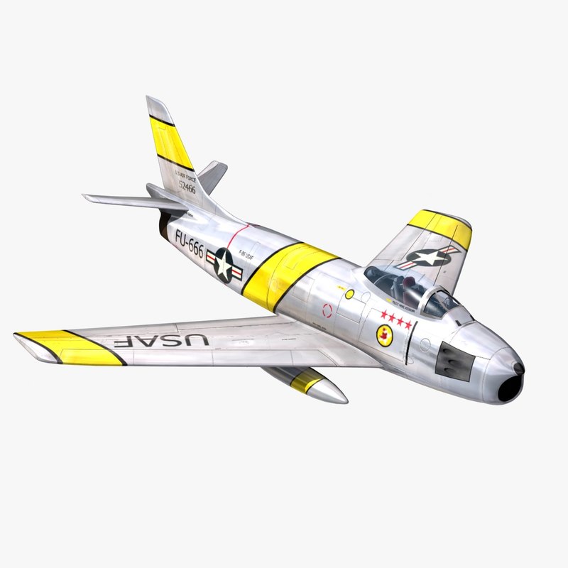 3d f-86 sabre model