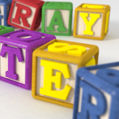 abc building blocks 3d model