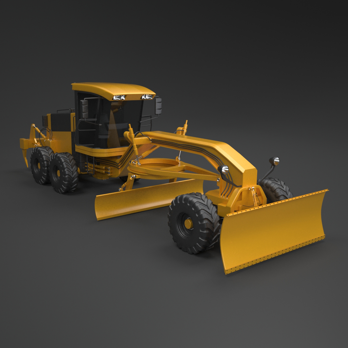 3d model motor grader