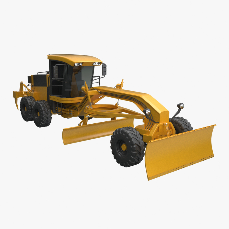 3d model motor grader