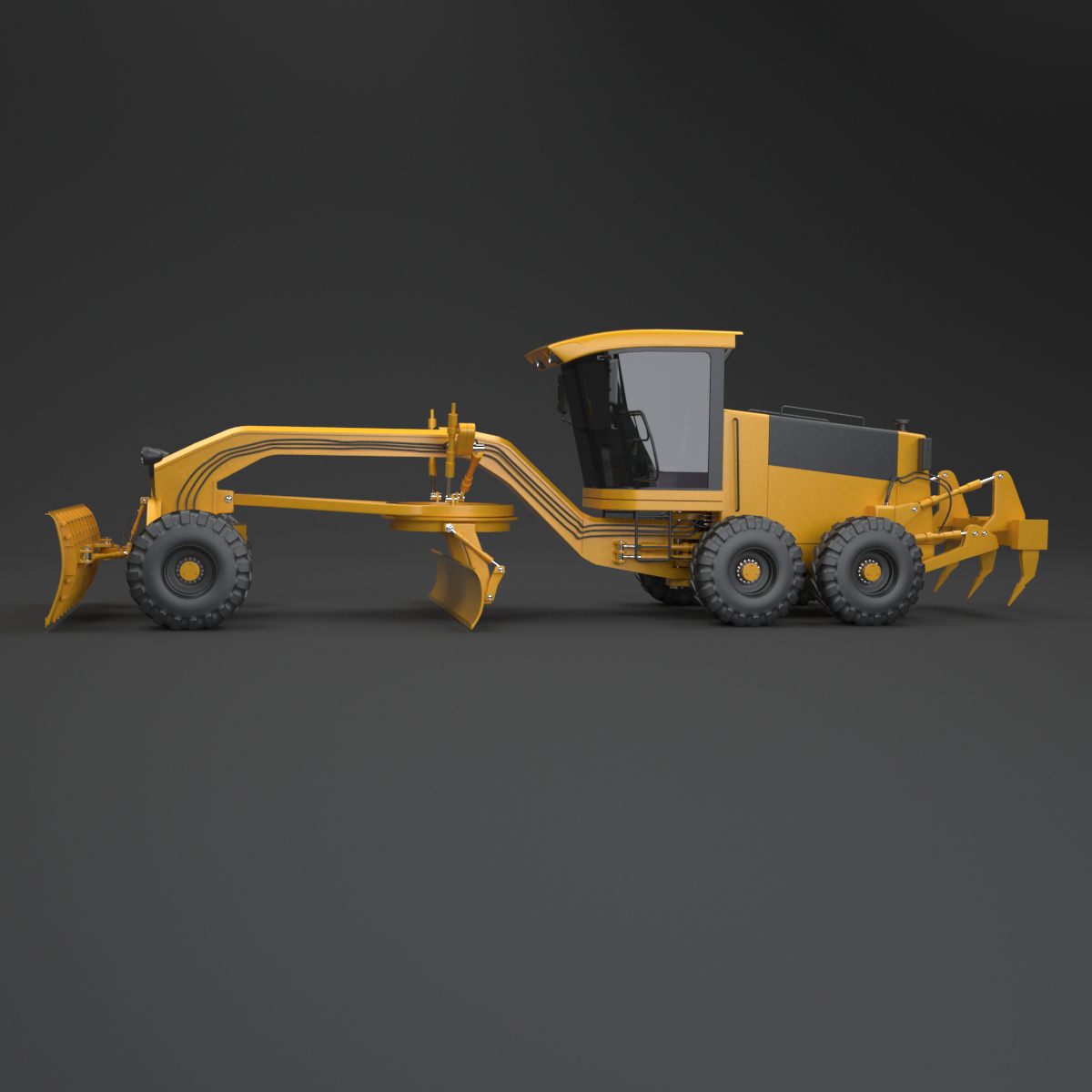3d model motor grader