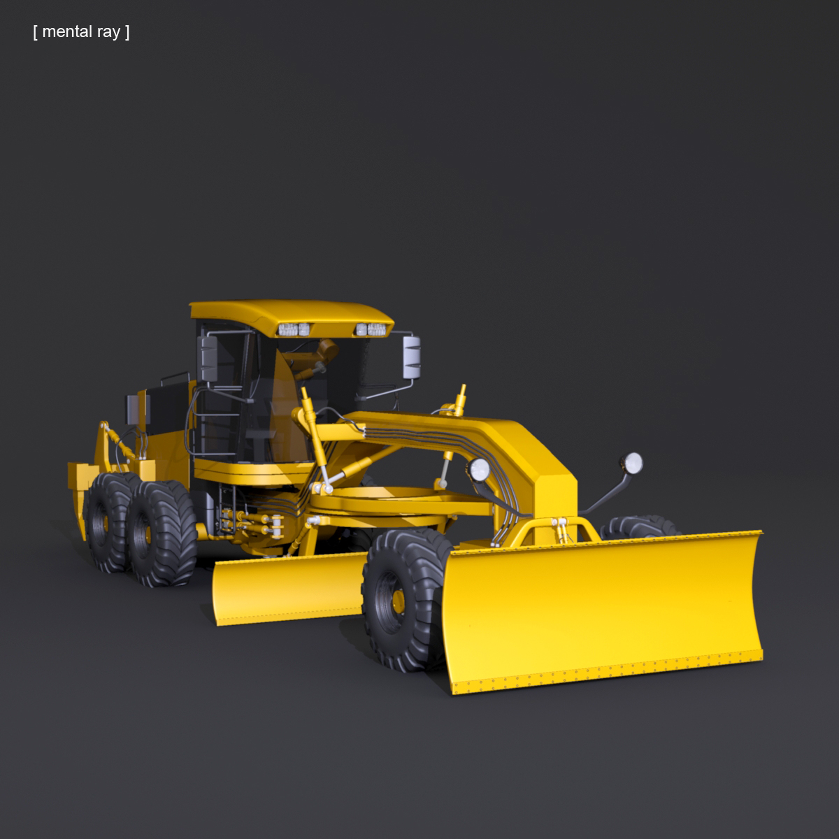 3d model motor grader
