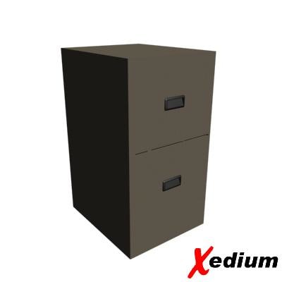 3d model filing cabinet drawer