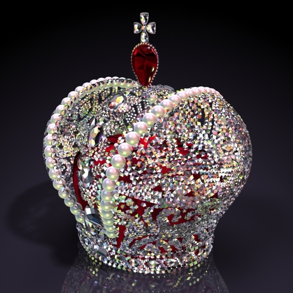 big imperial crown brilliants 3d model