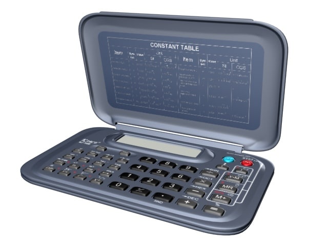 3d model scientific calculator