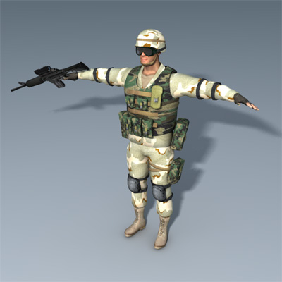military camp 3d model