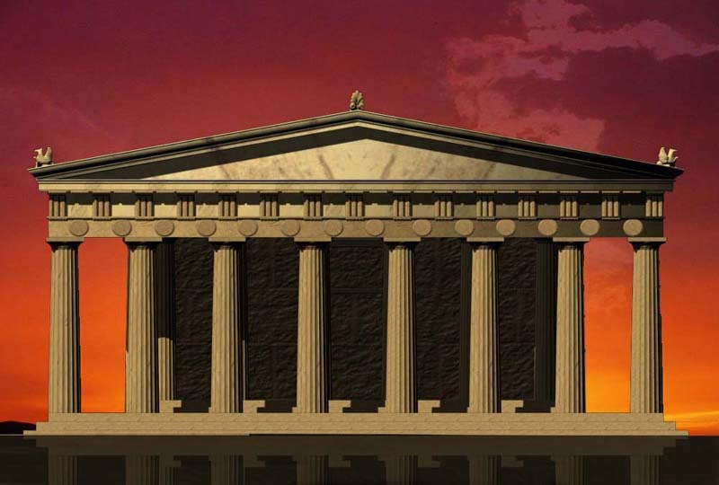 3d model parthenon