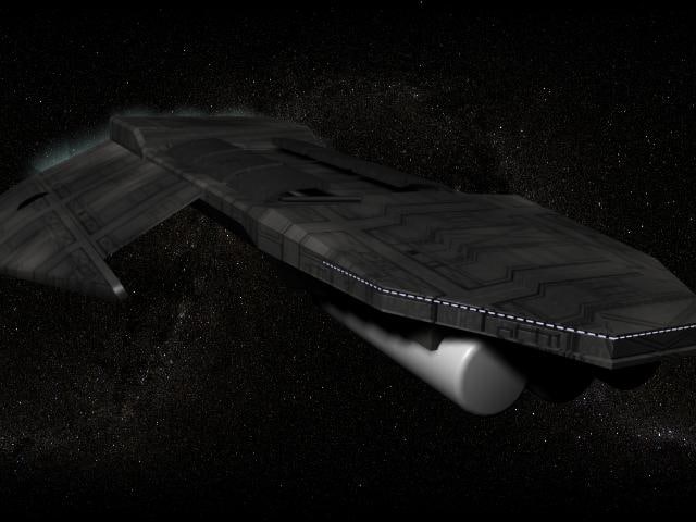 spaceship mothership 3d model