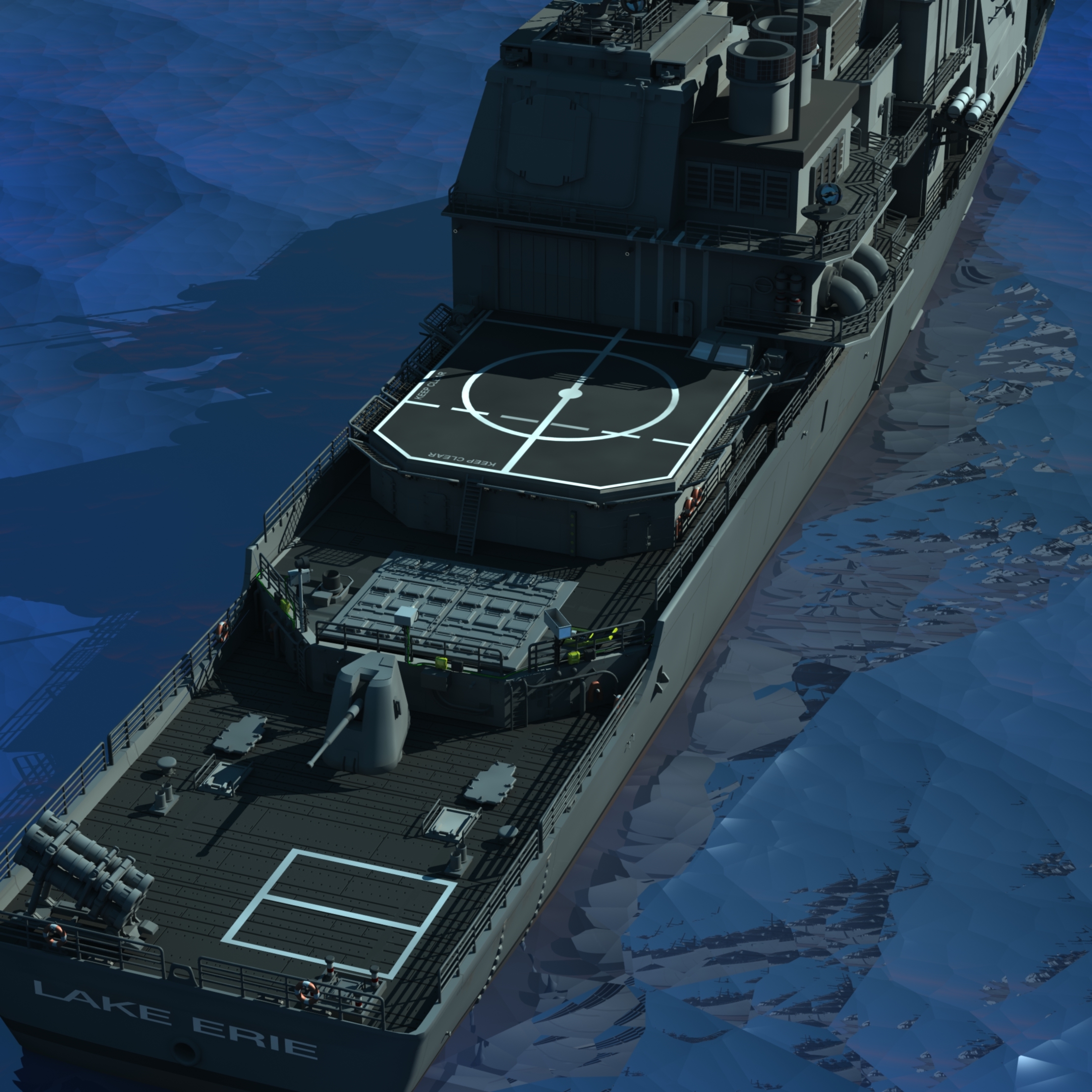 aegis navy ship cg-70 3d model
