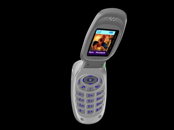 samsung sgh t100 cell phone 3d model