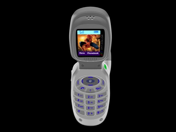 samsung sgh t100 cell phone 3d model