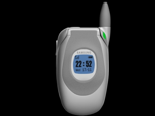 samsung sgh t100 cell phone 3d model