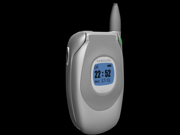 samsung sgh t100 cell phone 3d model
