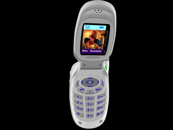 samsung sgh t100 cell phone 3d model