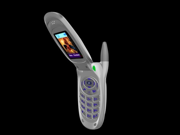 samsung sgh t100 cell phone 3d model