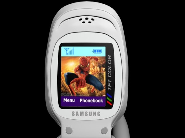 samsung sgh t100 cell phone 3d model