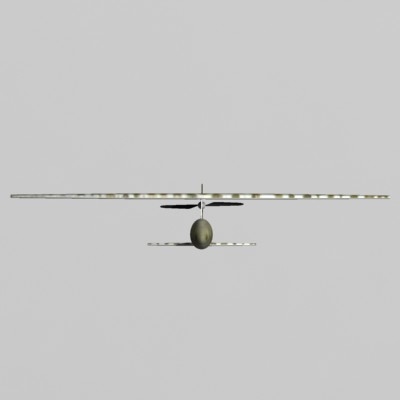 3d model raven uav aircraft plane