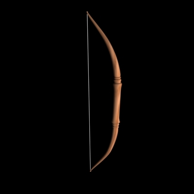 3d model bow animation long