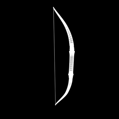 3d model bow animation long