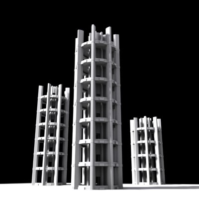 towers 3d model
