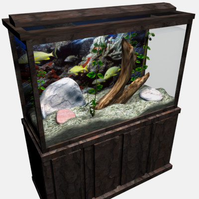 fish tank 3d model