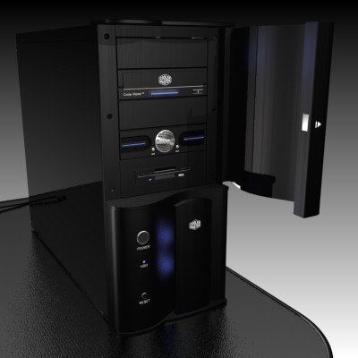 computer case wavemaster 3d model