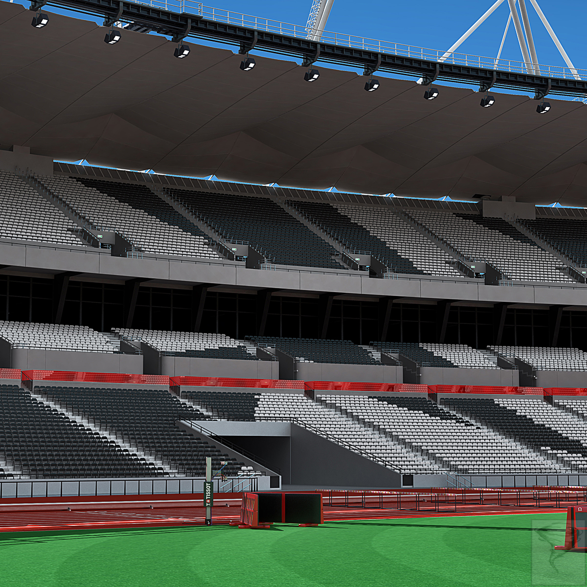 olympic stadium london 3d model