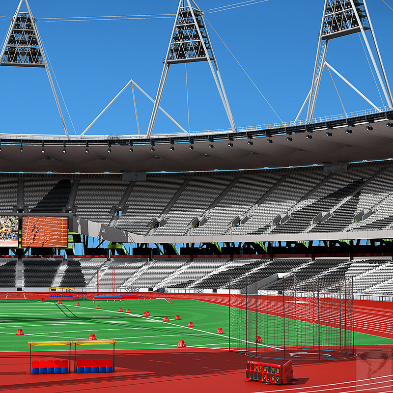 olympic stadium london 3d model