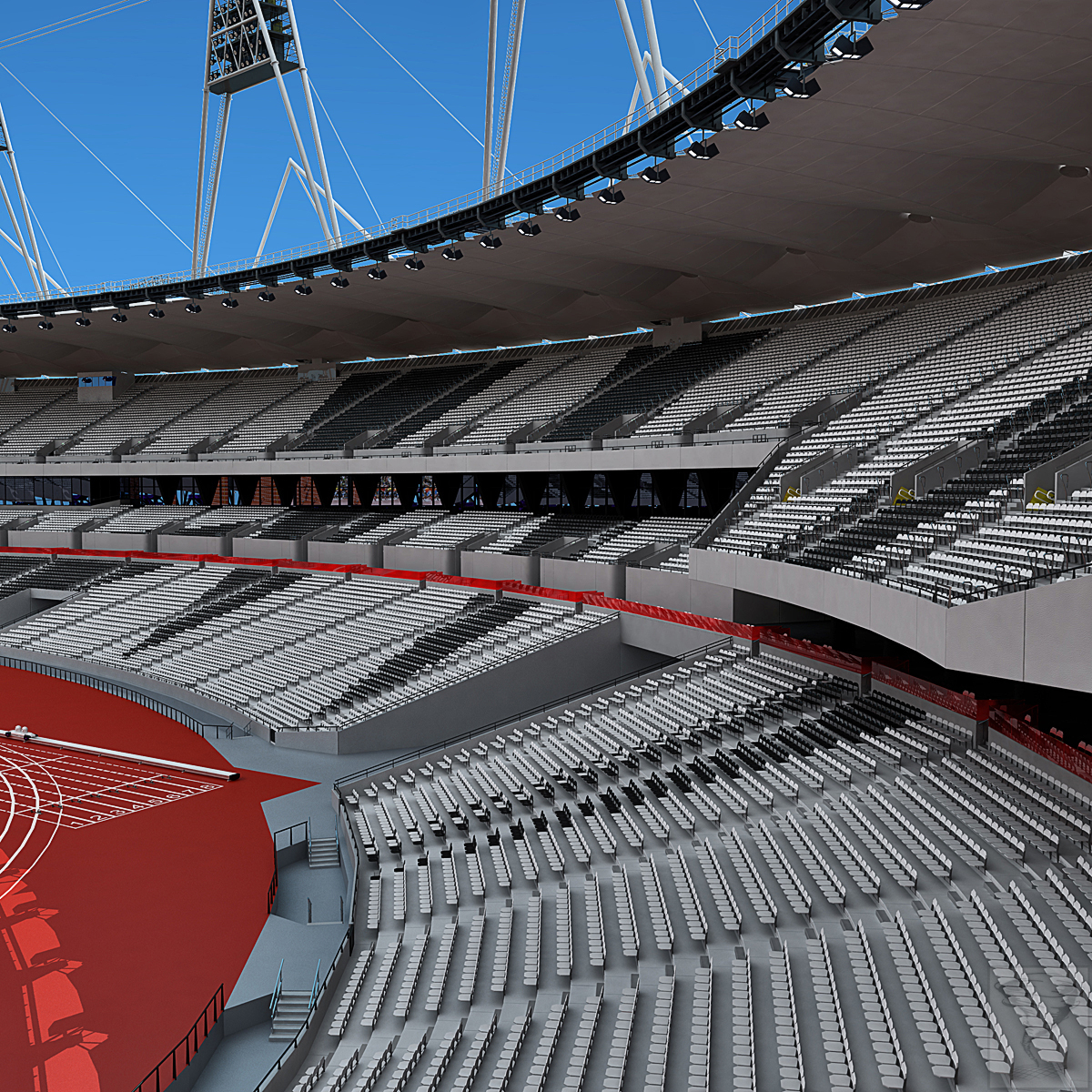 olympic stadium london 3d model
