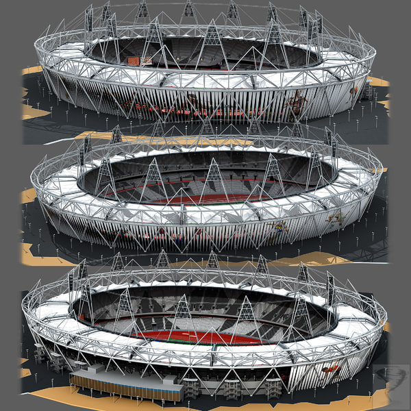 olympic stadium london 3d model