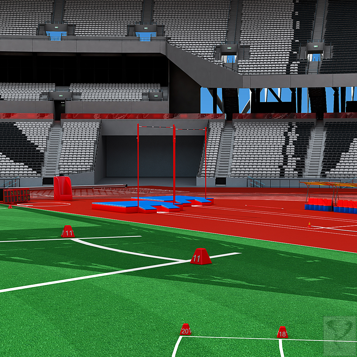 olympic stadium london 3d model