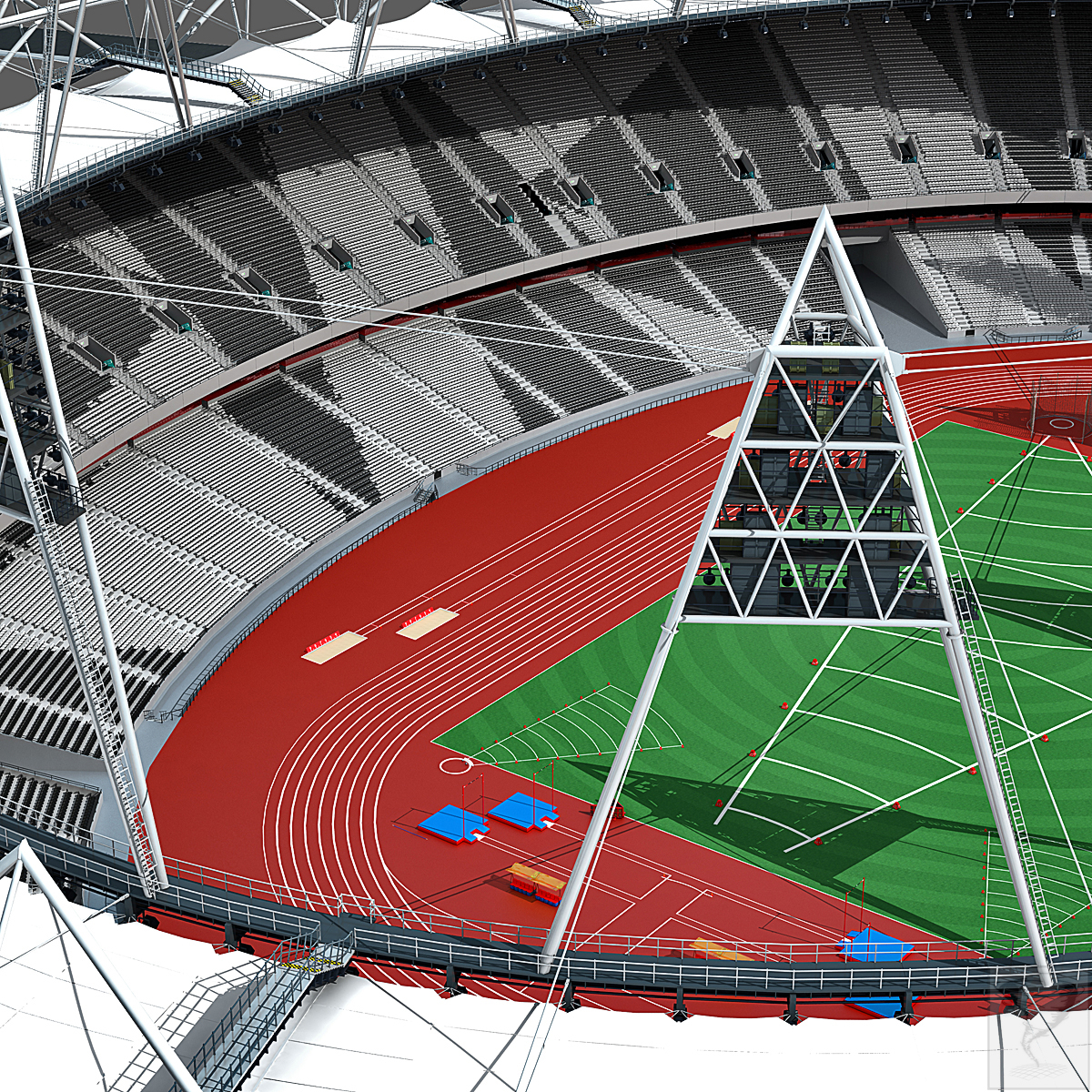 olympic stadium london 3d model