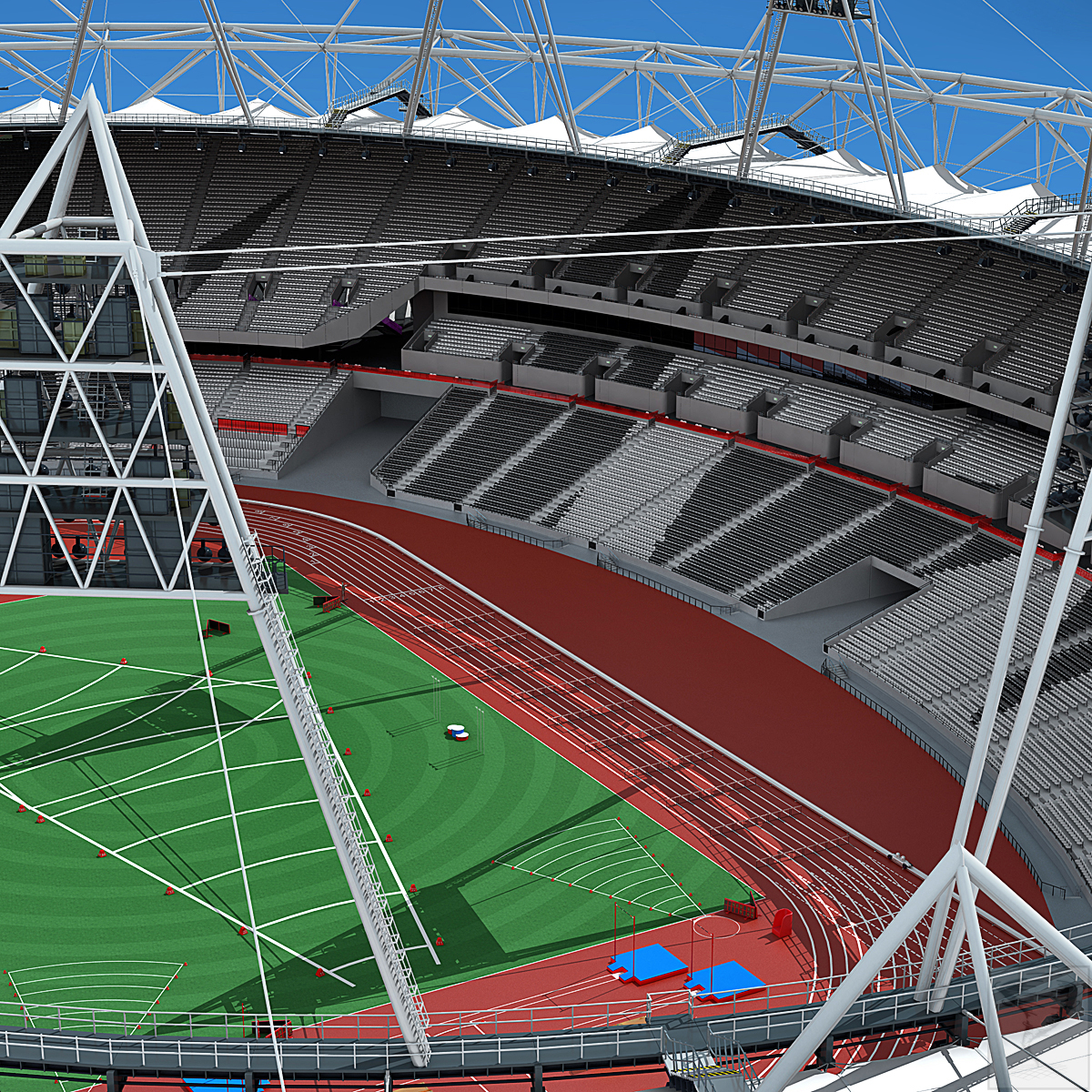 olympic stadium london 3d model