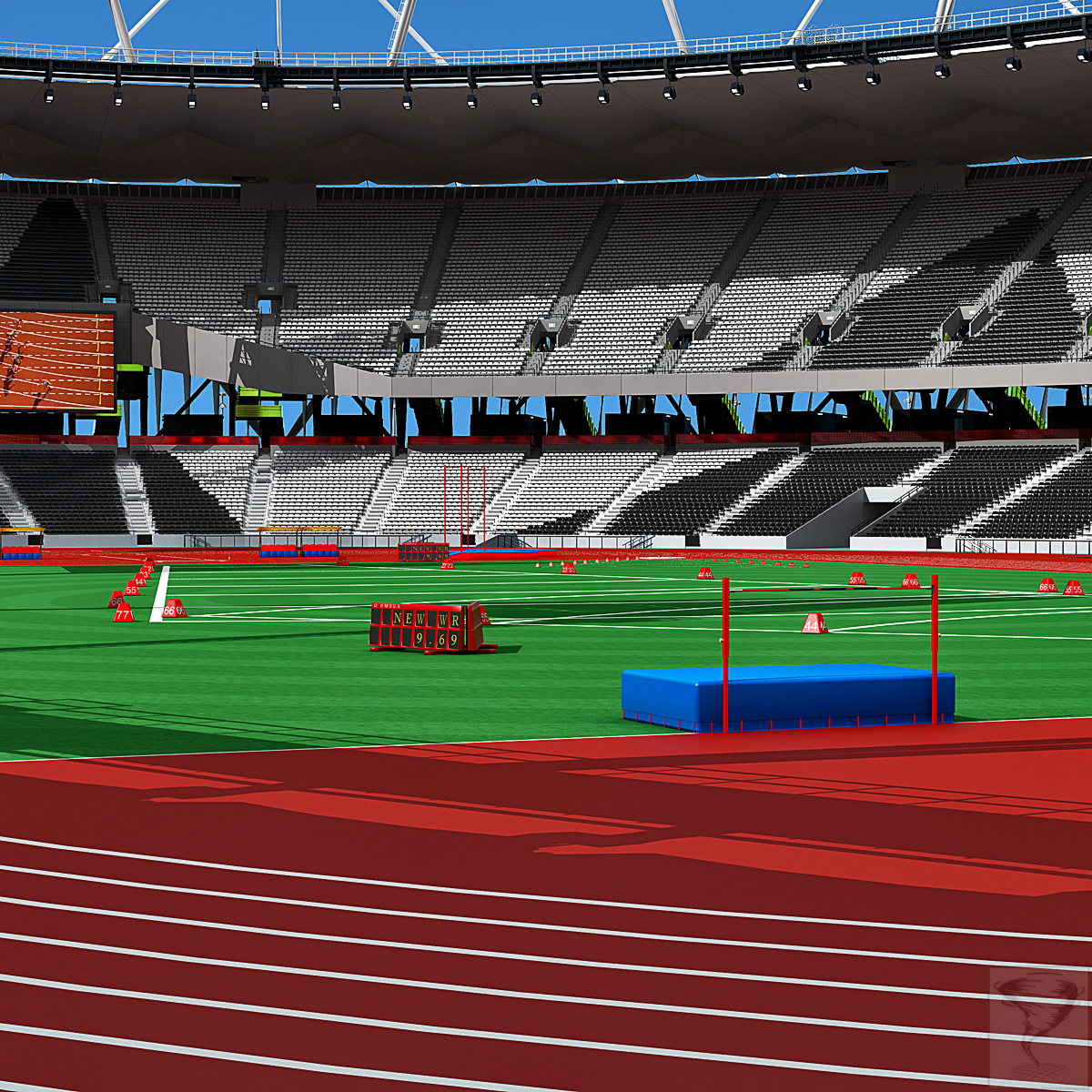 olympic stadium london 3d model
