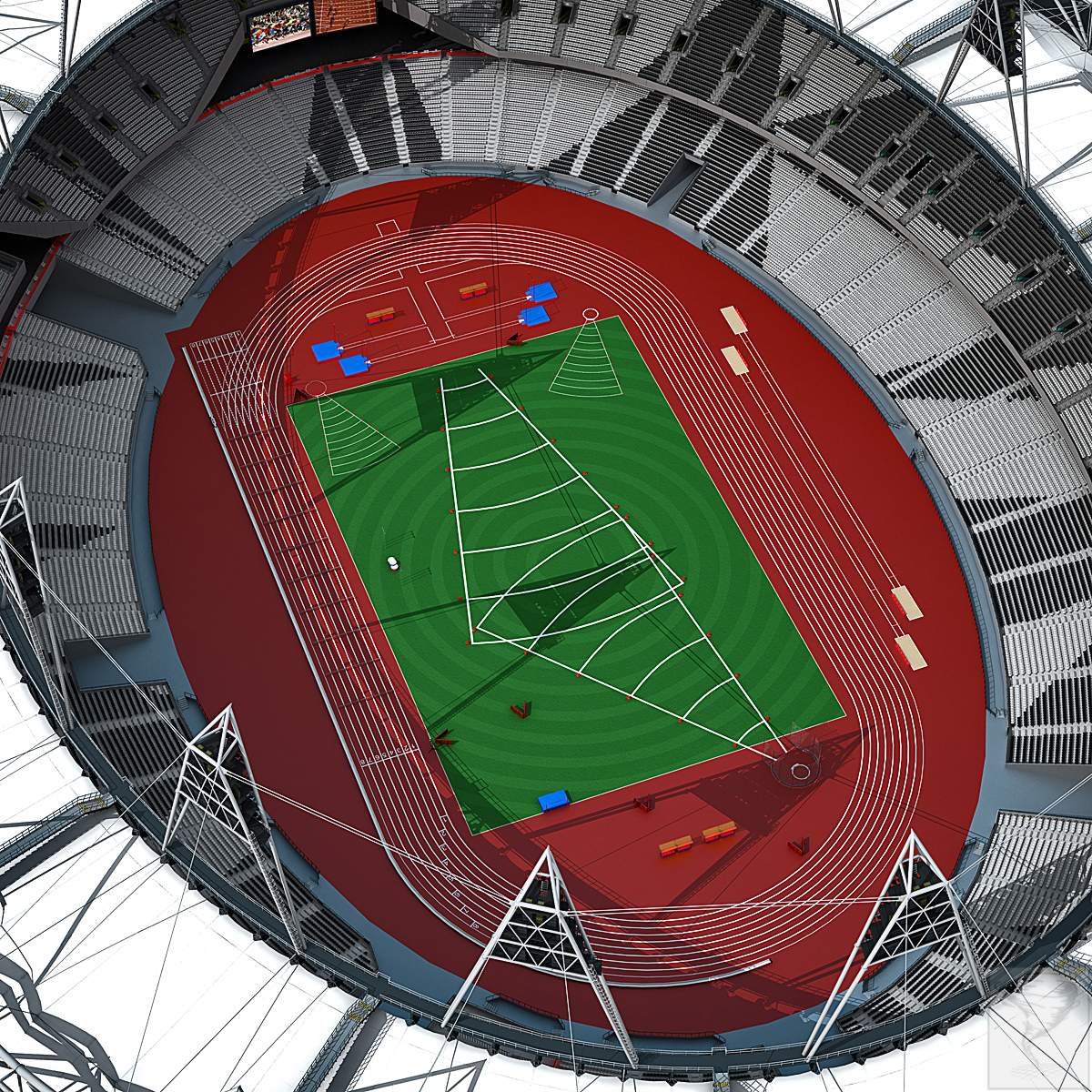 olympic stadium london 3d model