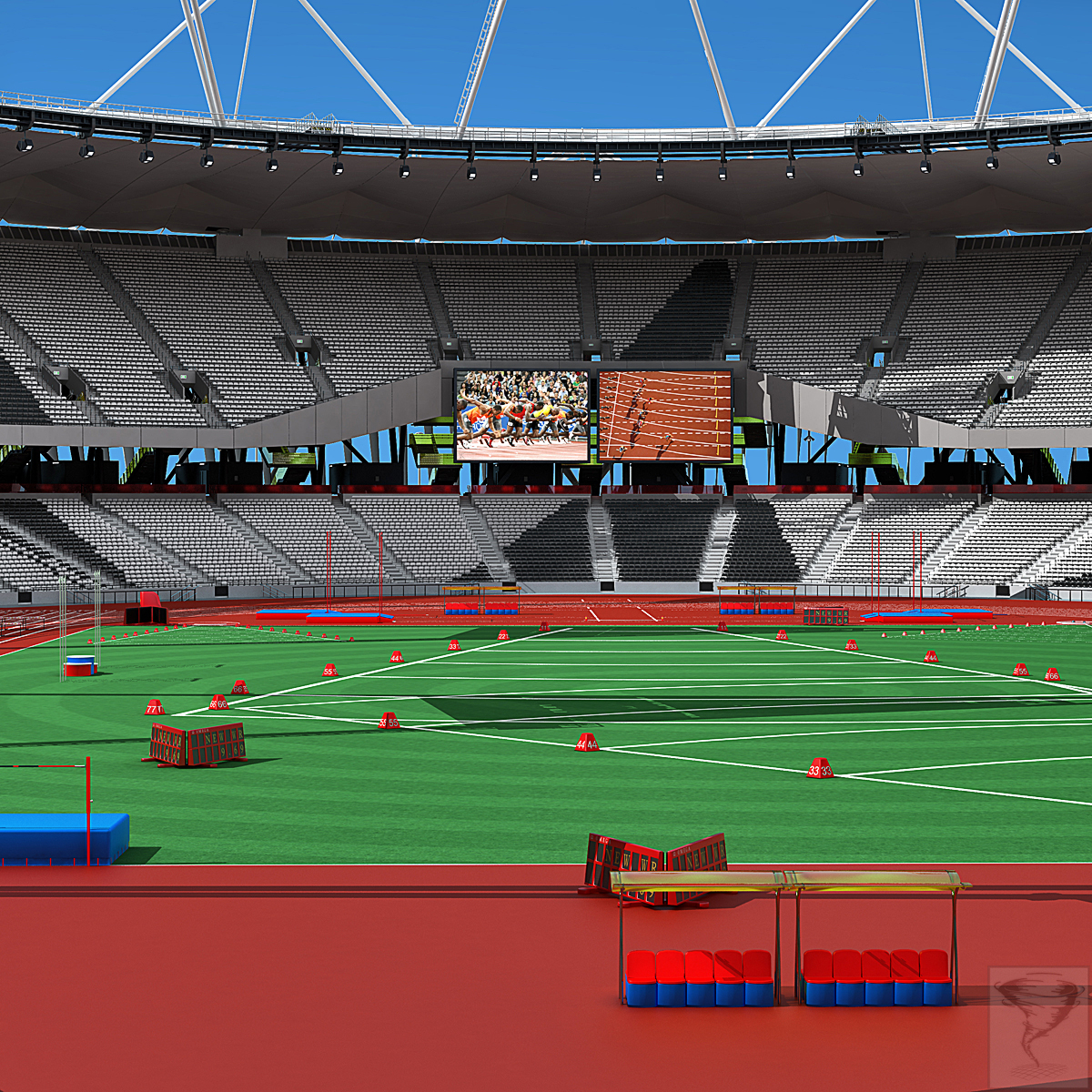 olympic stadium london 3d model