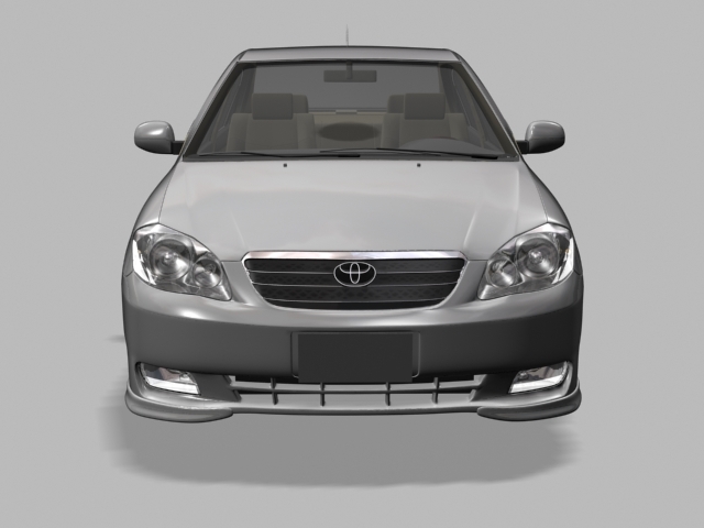 toyota corolla 2004 3d model